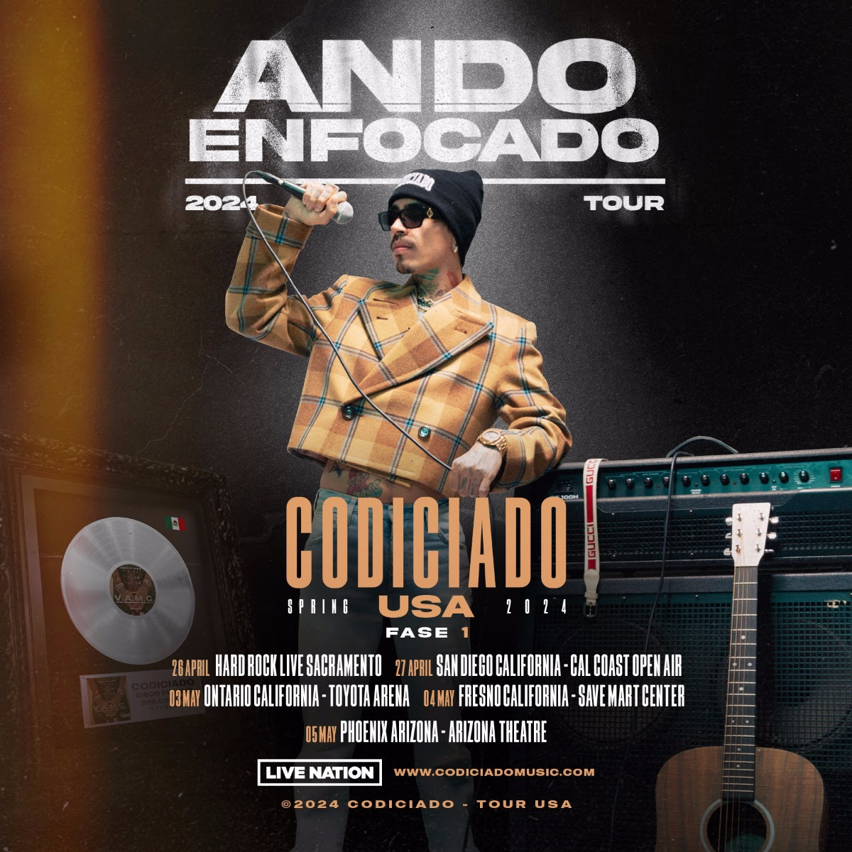 Codiciado y su tour “Ando Enfocado” ¡Llega a Estados Unidos ...